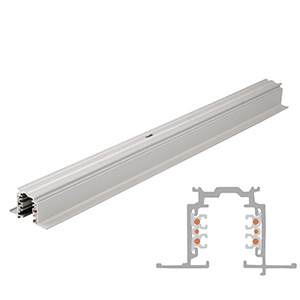 Nordic Global Trac Pulse 3 phase track Dali recessed grey | First Light