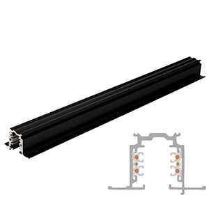 Nordic Global Trac Pulse 3 phase track Dali recessed black | First Ligh