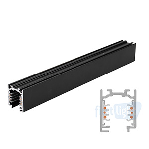 Onetrack by Eutrac 3 phase track Dali surface mounting black | First Li